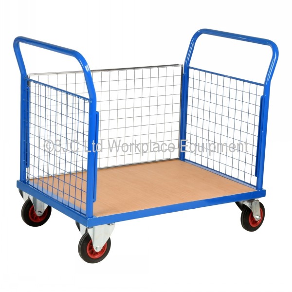 Classic Platform Trolley Mesh Sides 500kg Capacity | 3JC